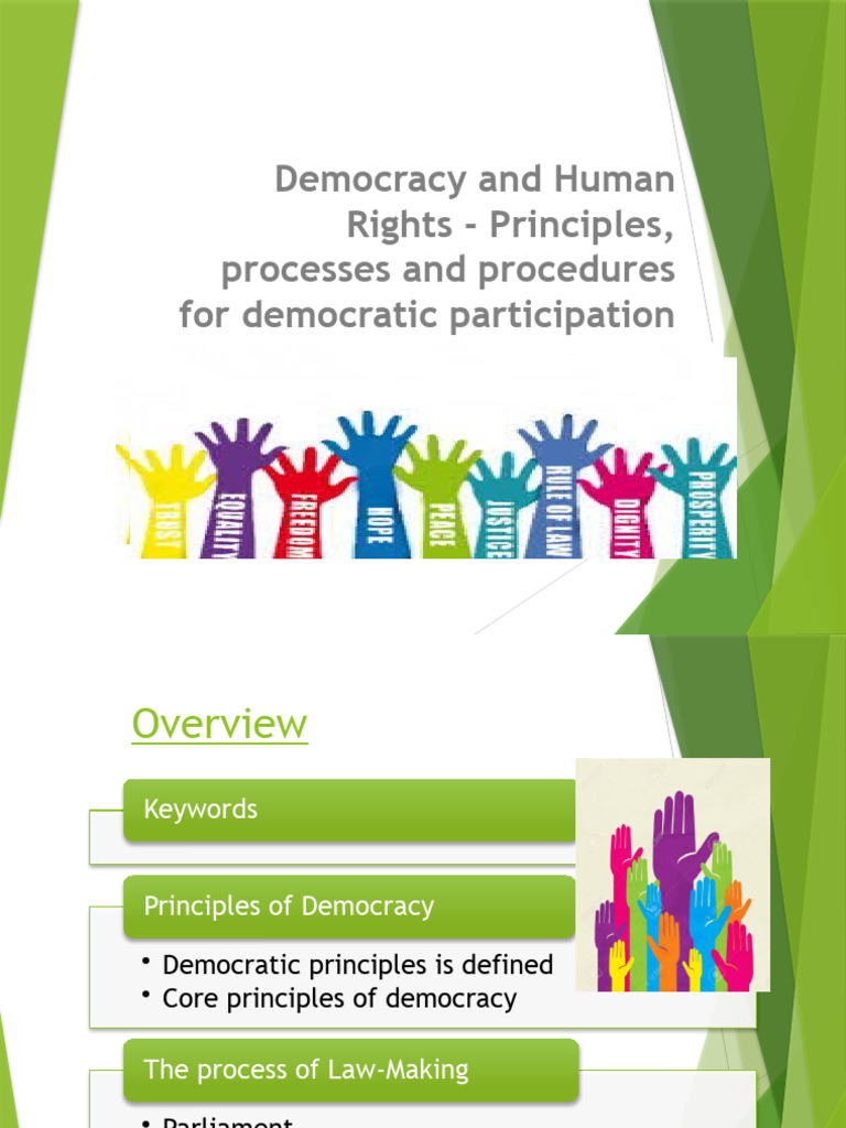 Democracy and Human Rights | PDF | Separation Of Powers | Democracy