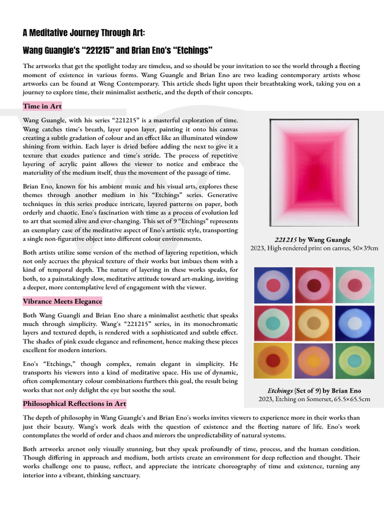 Contemporary Art Article | PDF | The Arts