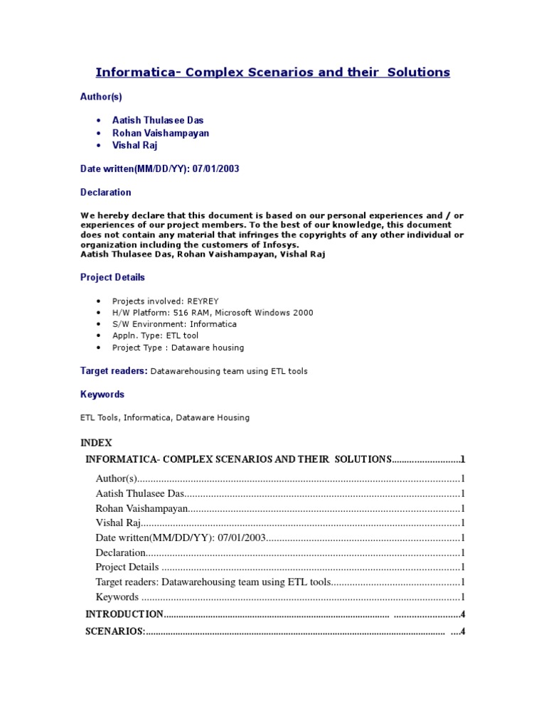 A Typical Scenario | PDF