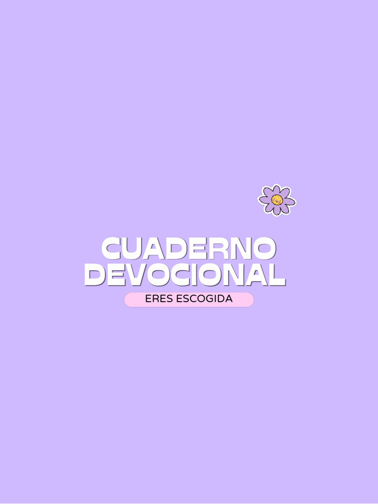 Cuaderno Devocional @eres - Escogida | PDF | Oración | Espiritualidad