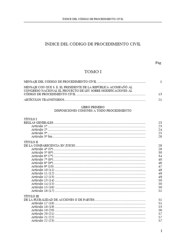 Cod. Proc. Civil Sistematizado Tomos 1 y 2 | PDF