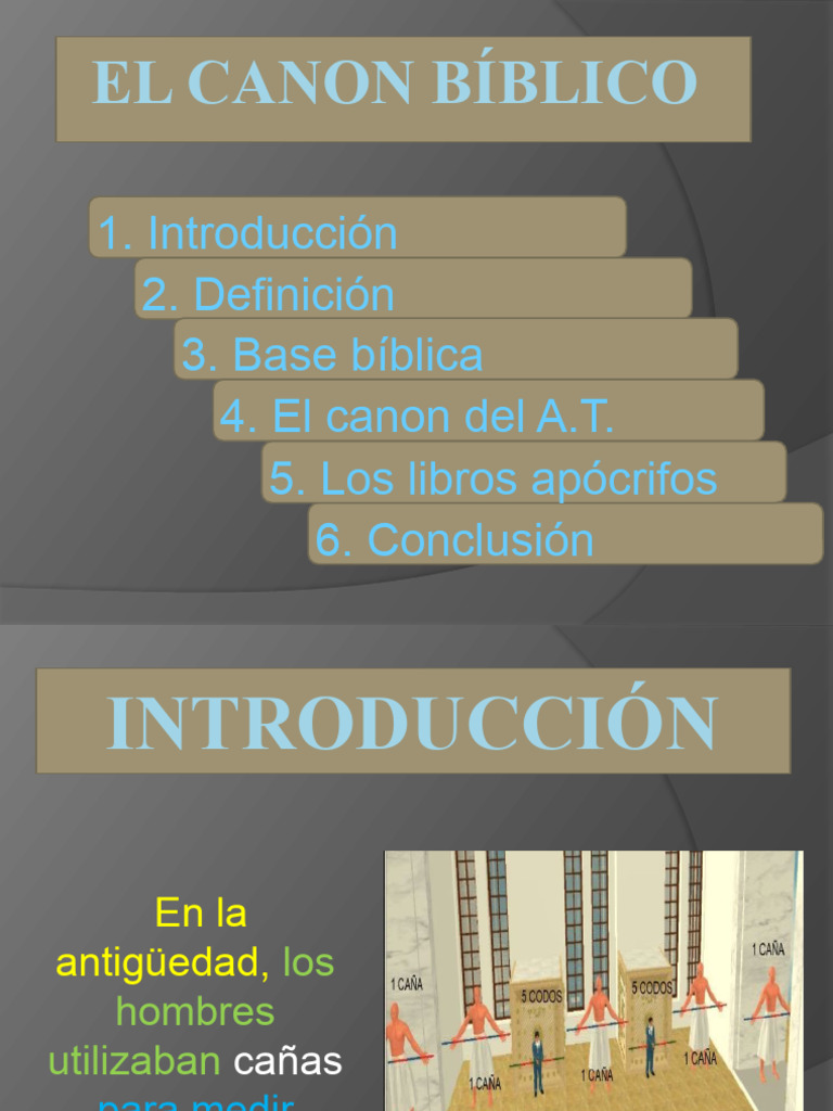 El Canon Biblico | PDF | Biblia | Canon bíblico