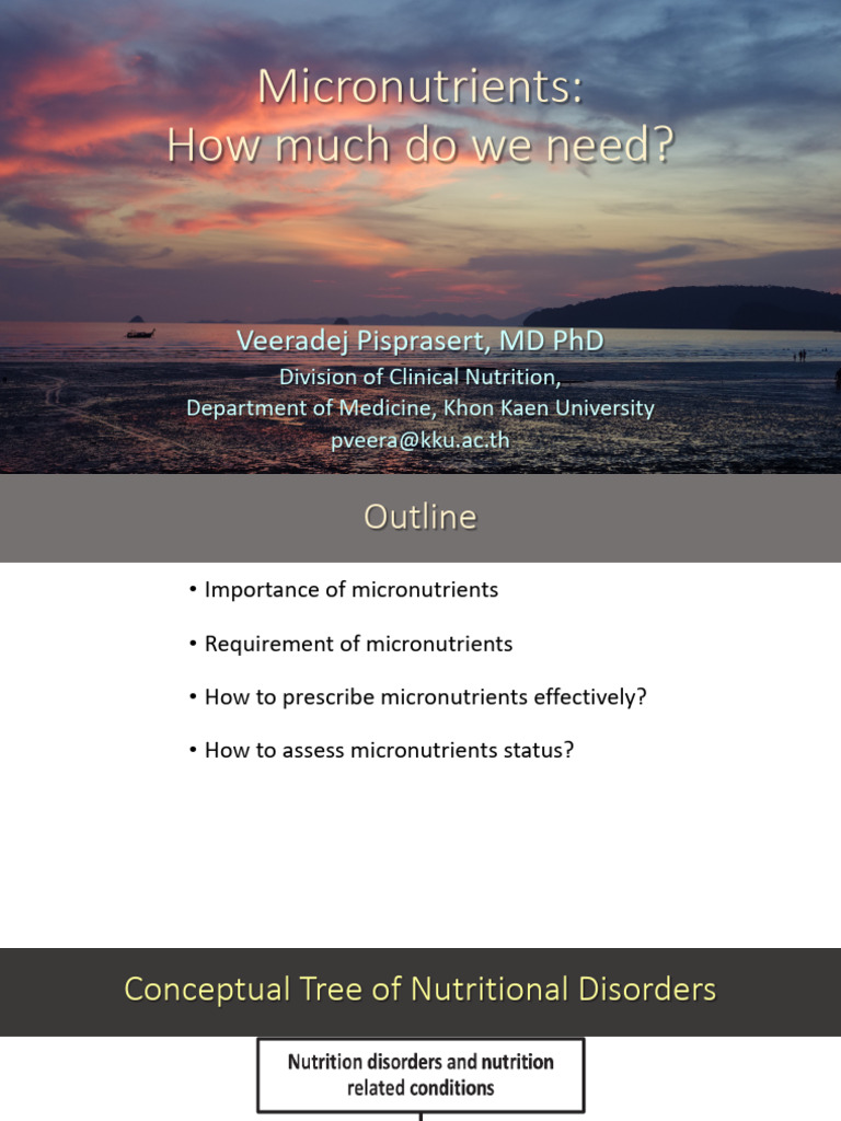 1. Micronutrients - how much do we need_อ.วีระเดช | PDF