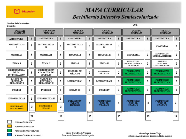 Formato de Mapa Curricular Bis 1mayo2019 | PDF | Educación en artes ...