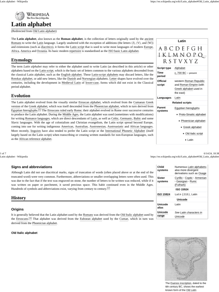 Latin alphabet | PDF | Latin Alphabet | Alphabet