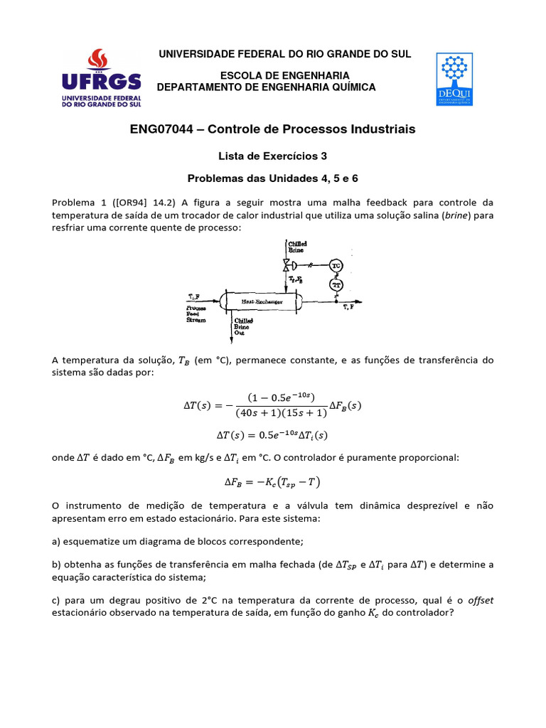 Lista de Exercícios 3 | PDF