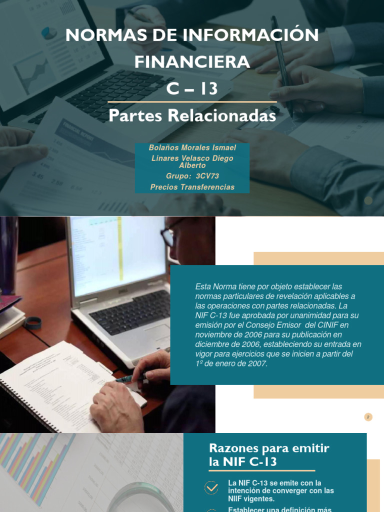 NIF C-13 Partes Relacionadas | PDF | Estado financiero | normas ...