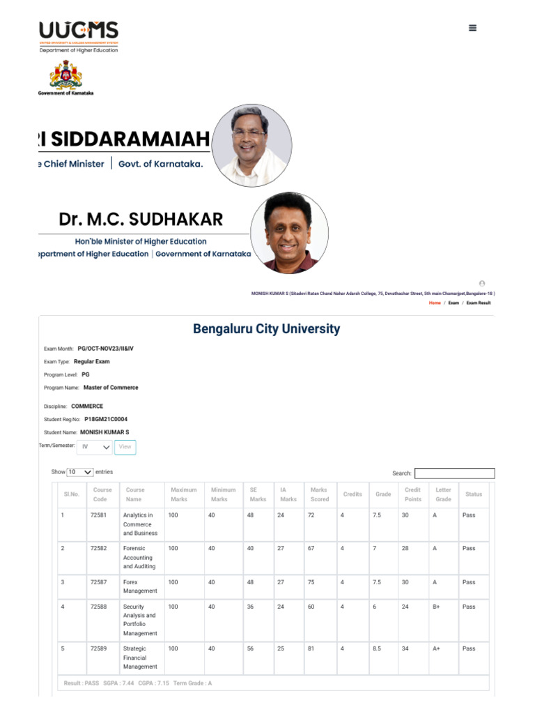 UUCMS - Unified University College Management Systemsem4 | PDF ...