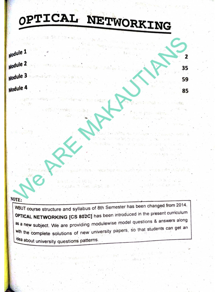 1.fibre Optic and Communication Ece 8th Sem | PDF