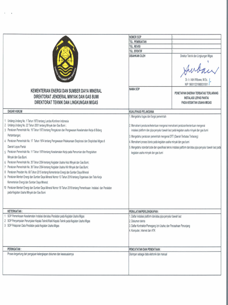 Sop Penetapan DTT | PDF