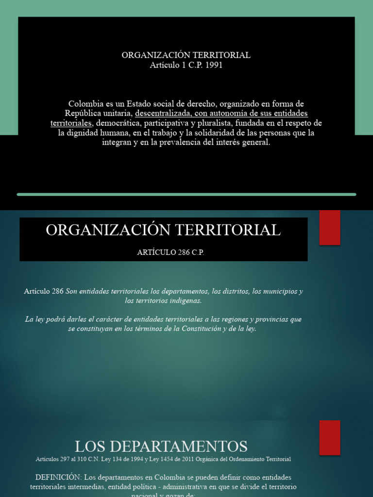 Entidades Territoriales | PDF | Gobernancia | Gobierno