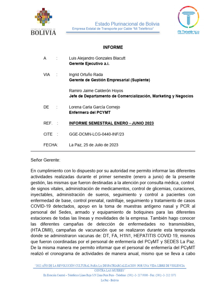 Informe - Lic - Lorena 2023 Final | PDF