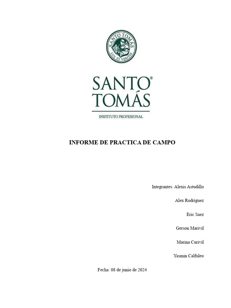 Informe de Practica de Campo - Rev | PDF | Topografía | Herramientas