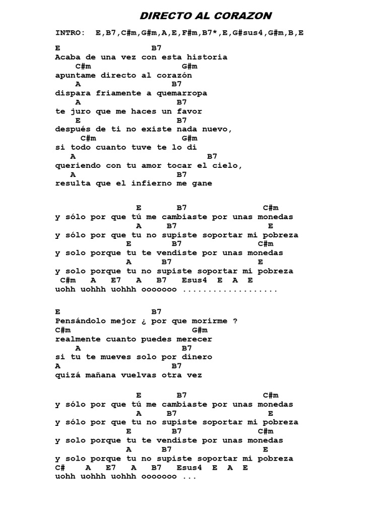 Directo Al Corazon | PDF