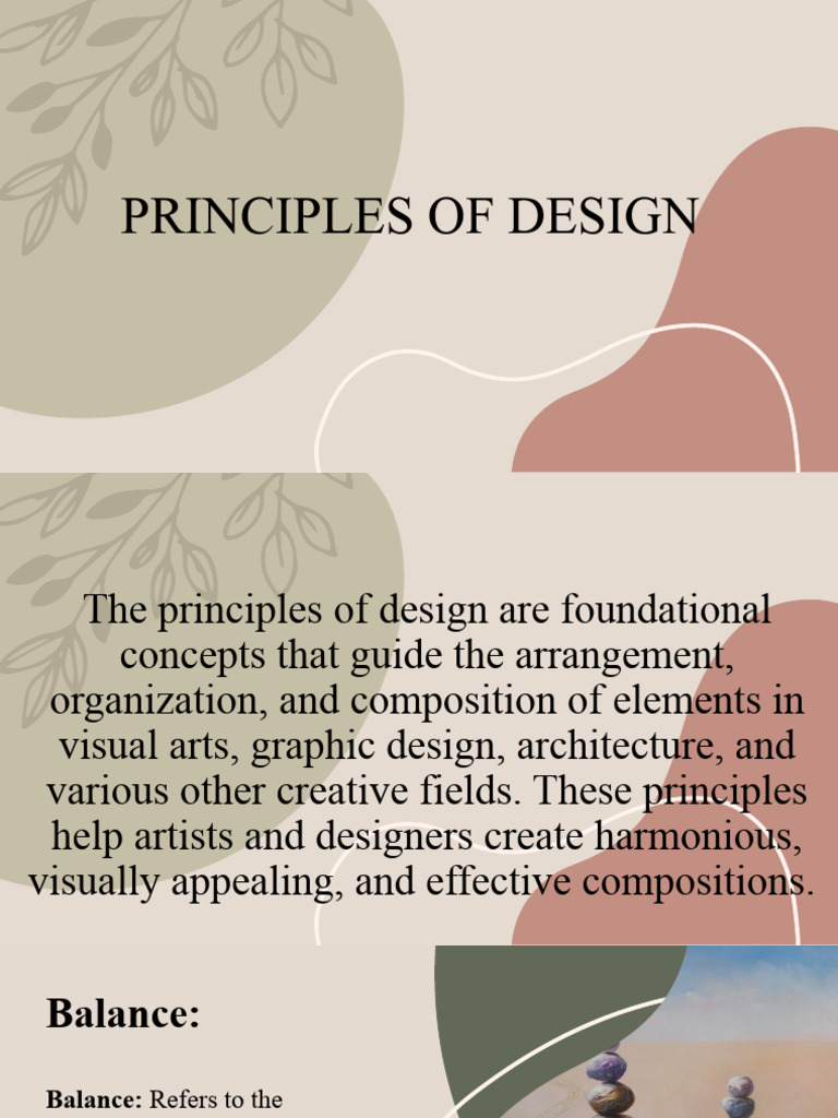 Principles of Design | PDF | Composition (Visual Arts) | Rhythm