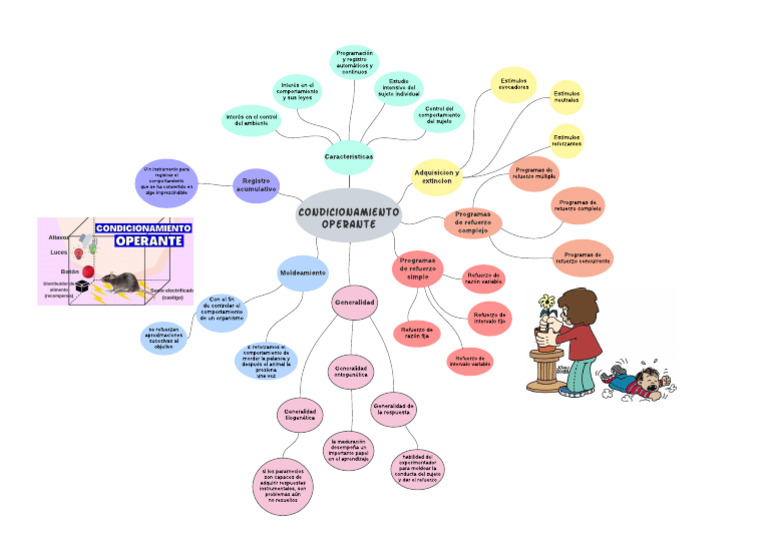 Mapa Mental CONDICIONAMIENTO OPERANTE | Descargar gratis PDF | Comportamiento | Modificación de ...