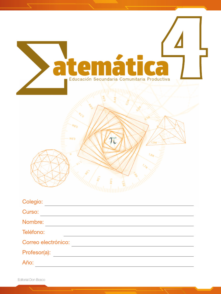 MATEMÁTICA 4 | PDF | Ecuaciones | Álgebra