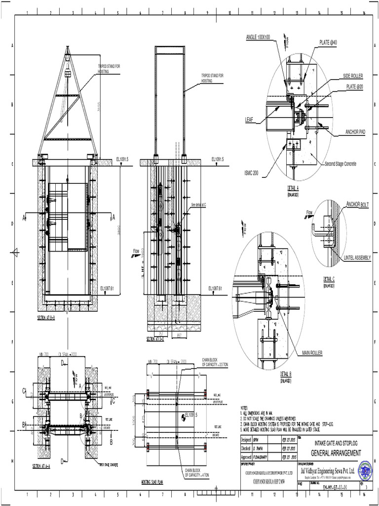 Intake Gate and Stop Log Ga | PDF