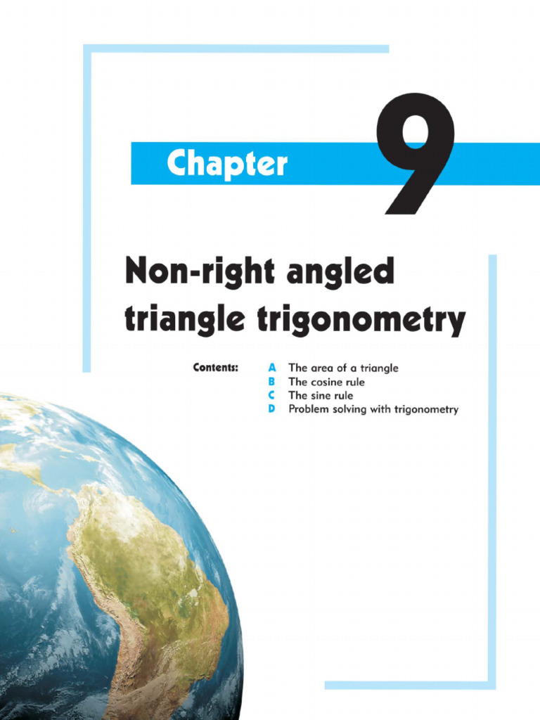 Notes+Worksheet AA 9 Non-Right Angled Trig | PDF | Triangle | Trigonometry