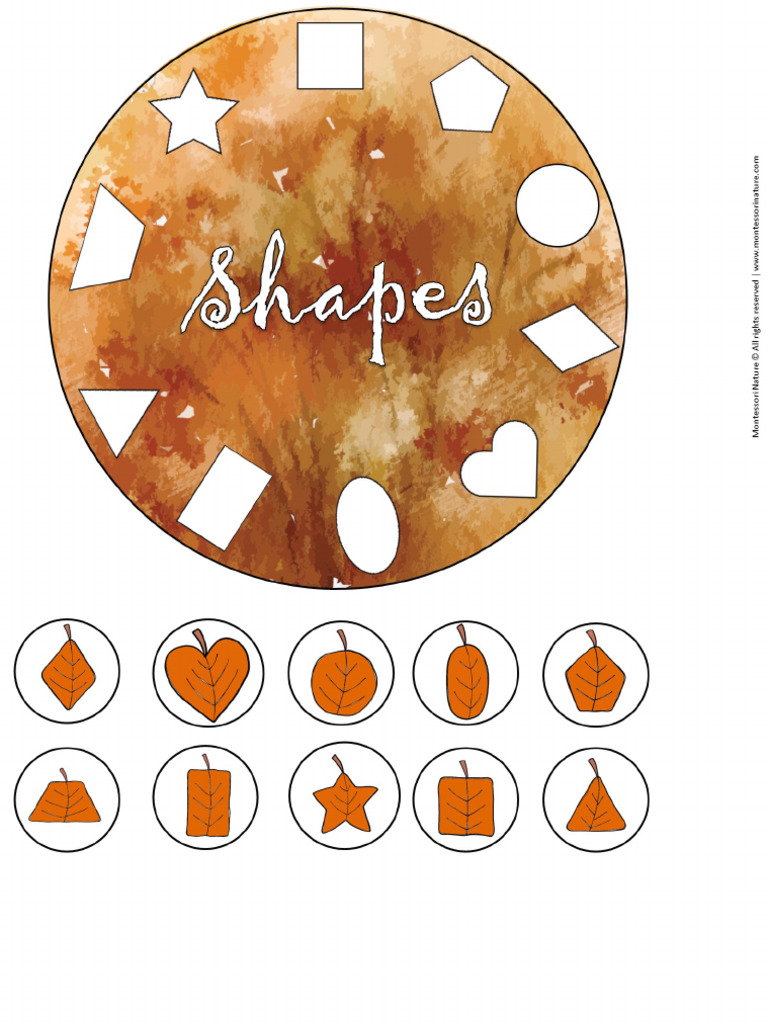 Fall Leaf Shapes Montessori Nature Free Printable | PDF | Self-Improvement