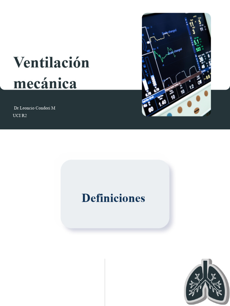 Ventilación Mecánica | Descargar gratis PDF | Respiración | Sistema respiratorio