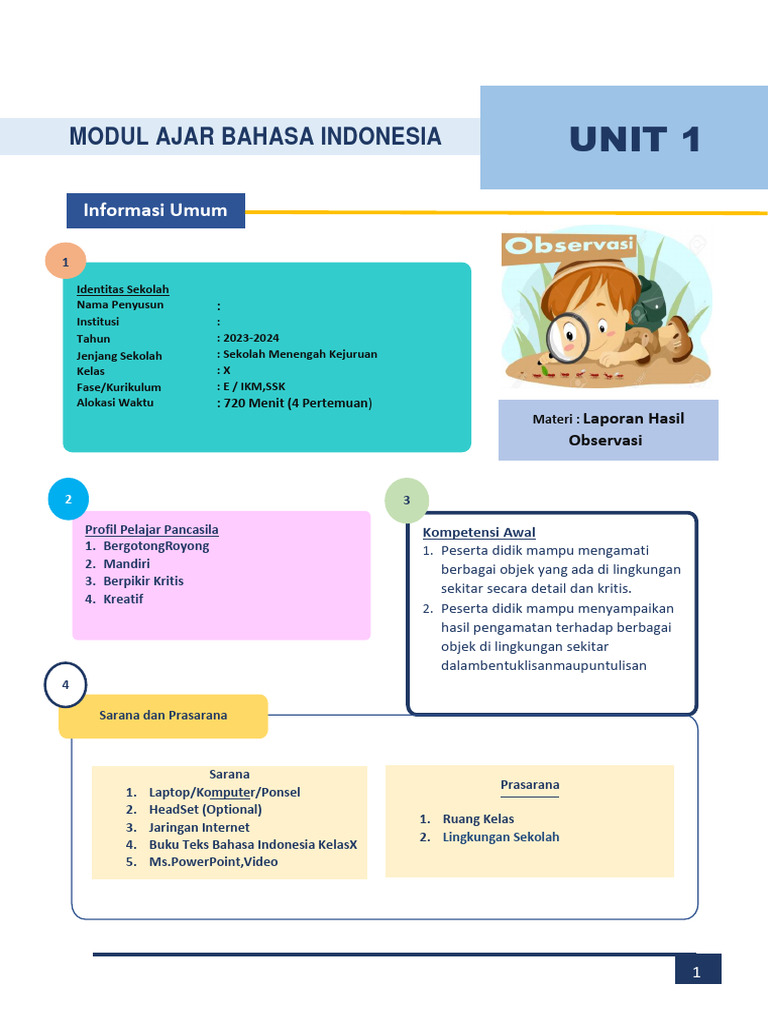 Modul Ajar Teks Lho X Ikm SSK | PDF | Karier & Perkembangan