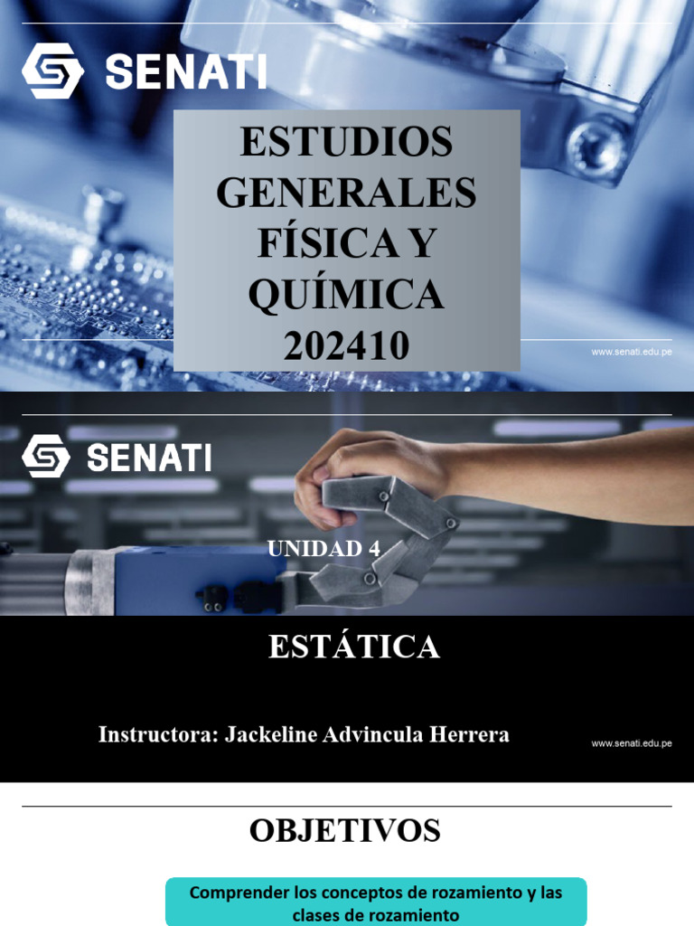 Sesión 8-ESTATICA III | PDF | Fricción | Fuerza
