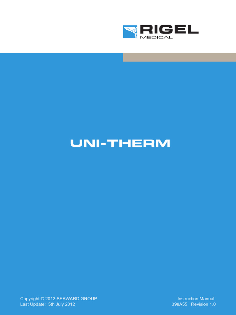 Manual Rigel - UniTherm - Esp | PDF | Calibration