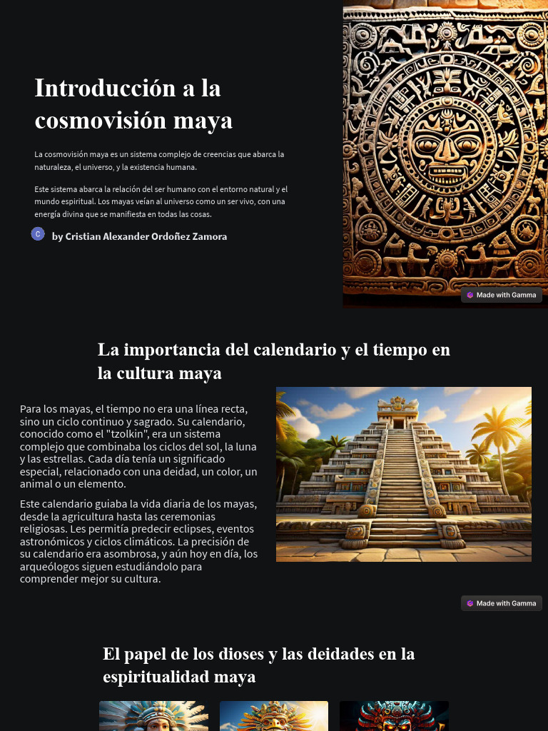 Introduccion A La Cosmovision Maya | PDF | Civilización maya | Deidades