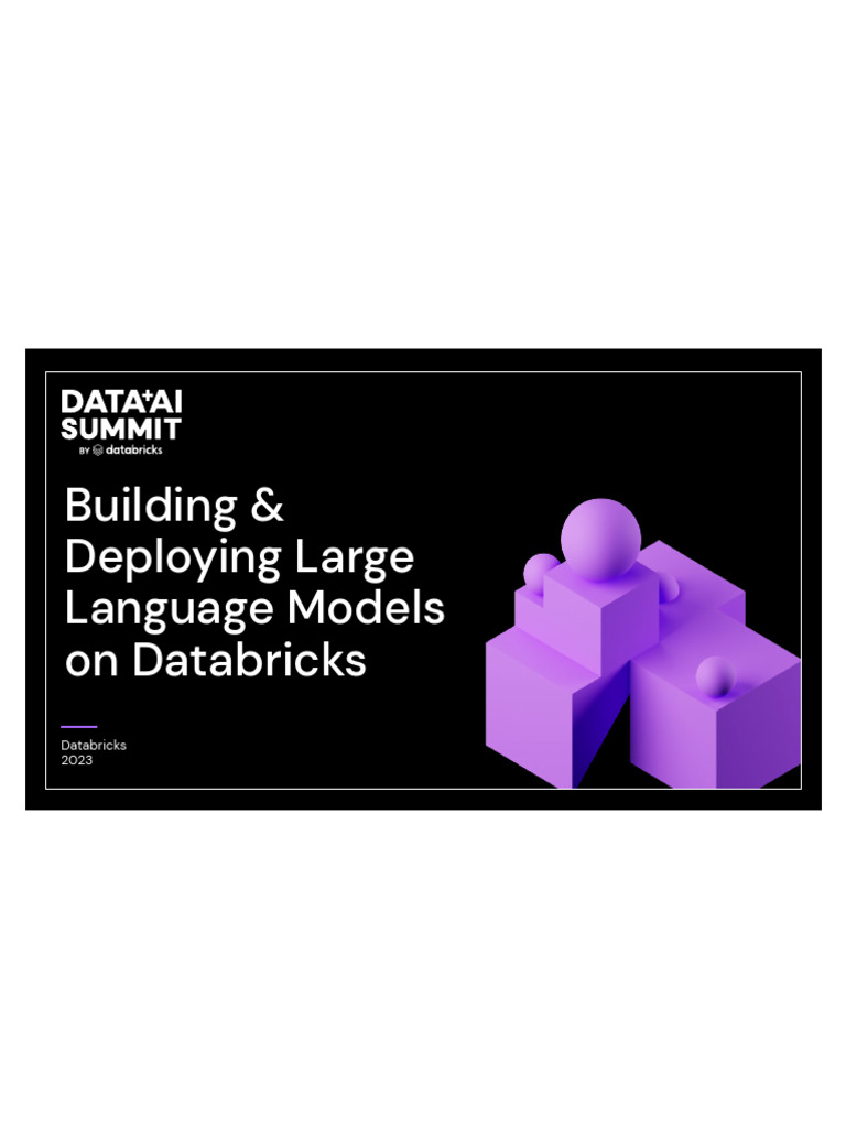 Deploying LLMs on Databricks Guide | PDF | Machine Learning | Computational Neuroscience