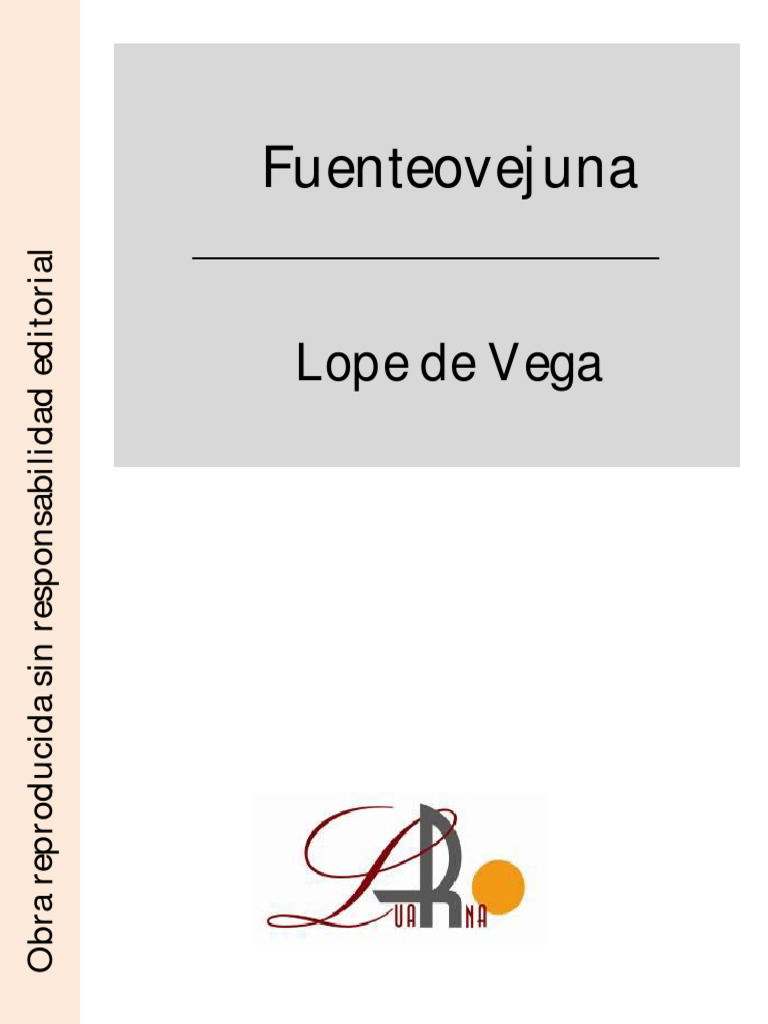 Fuenteovejuna: Obra de Lope de Vega | PDF | Amor