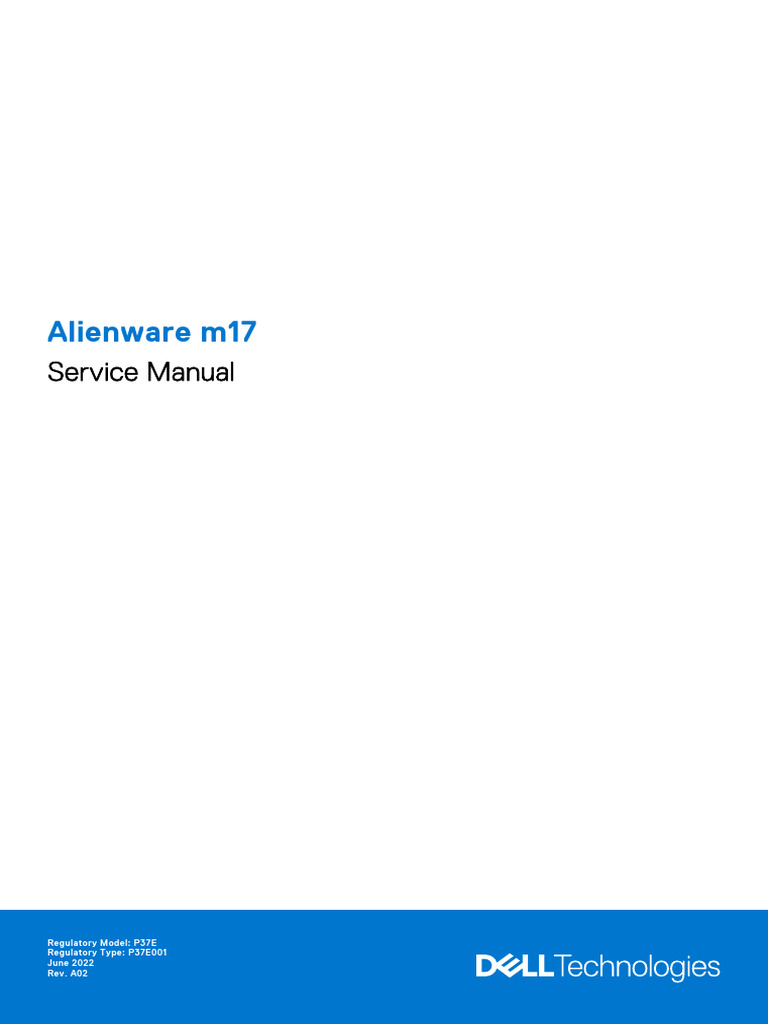 Alienware m17 Service Manual Overview | PDF | Electrostatic Discharge ...