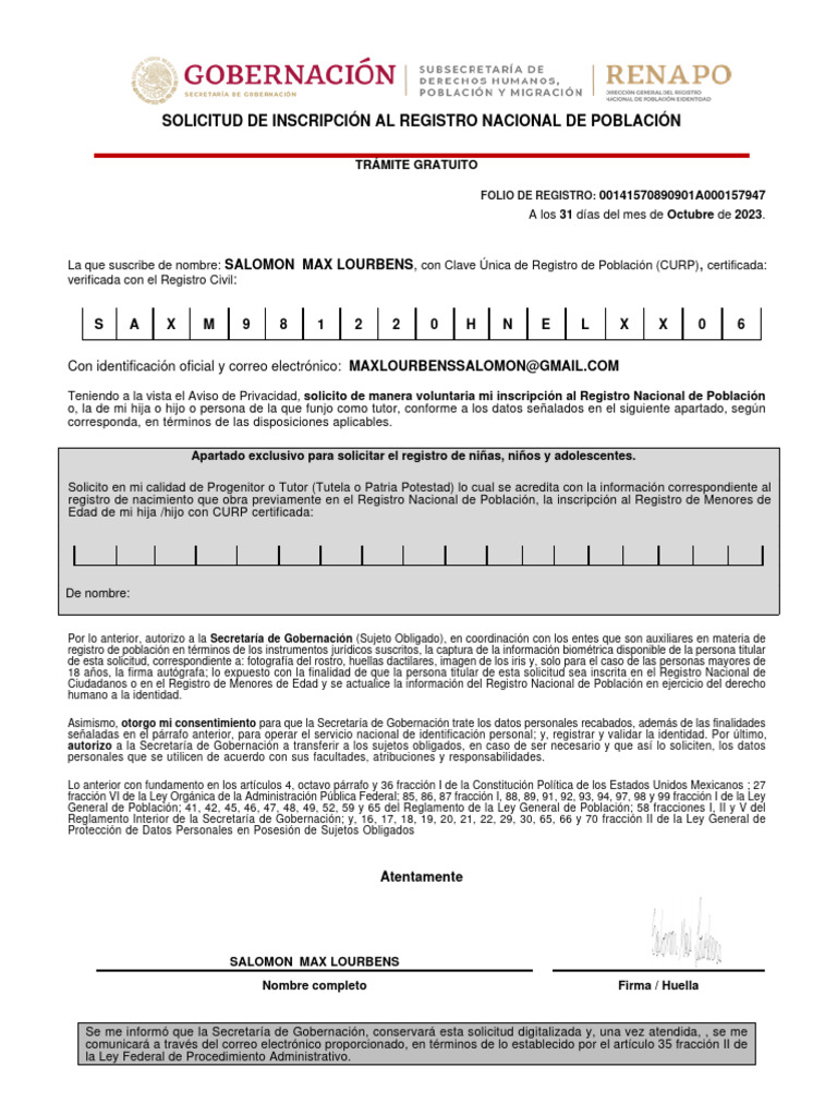 Acuse Recibo | PDF | México | Gobierno