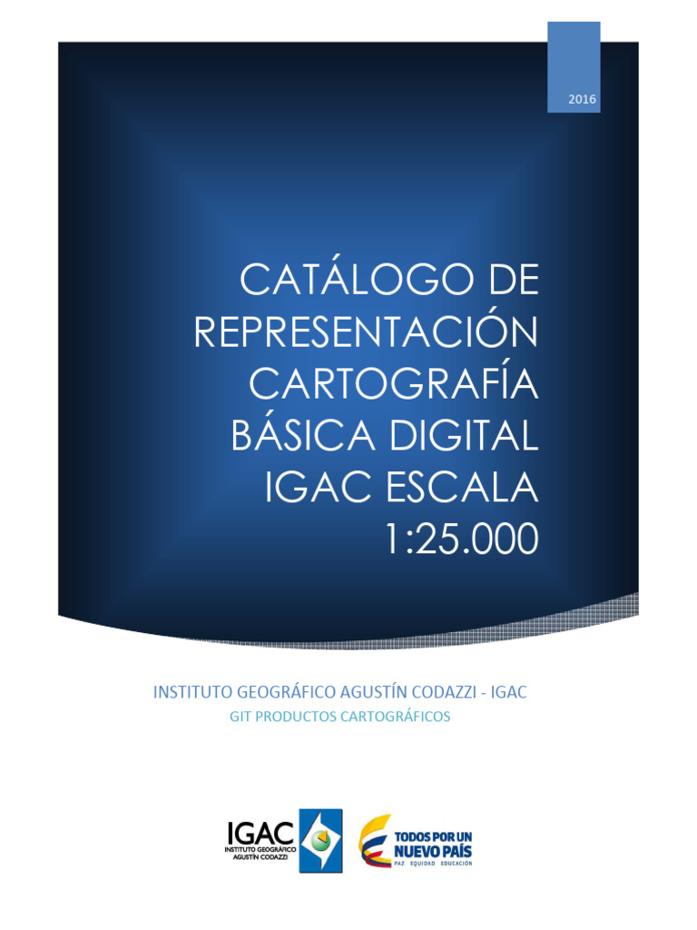 IGAC. Simbología en La Representacion de Mapas Escala 1:25000 | PDF | Sistema de información ...