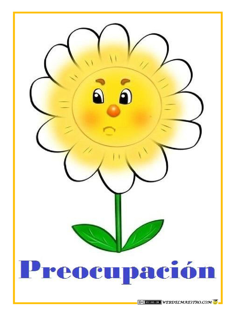 Actividades Para Trabajar Las Emociones Preocupación (1) | PDF