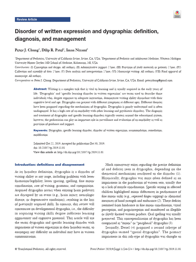 Understanding Dysgraphia and Written Expression | PDF | Learning ...