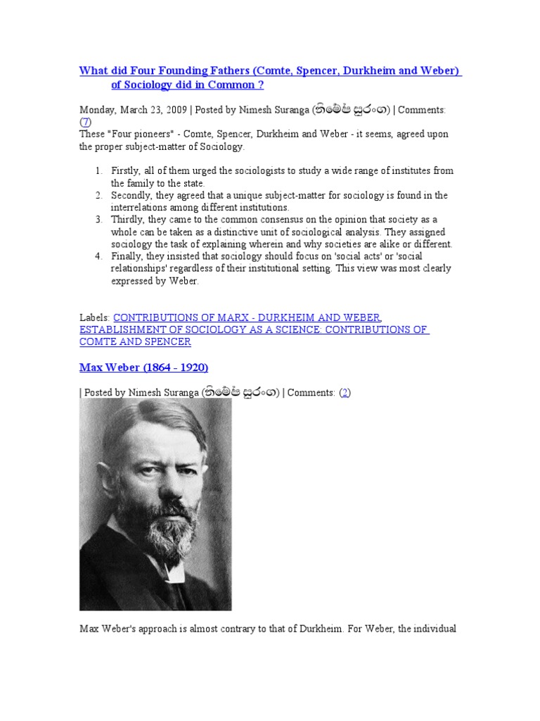 What Did Four Founding Fathers | PDF | Sociology | Émile Durkheim