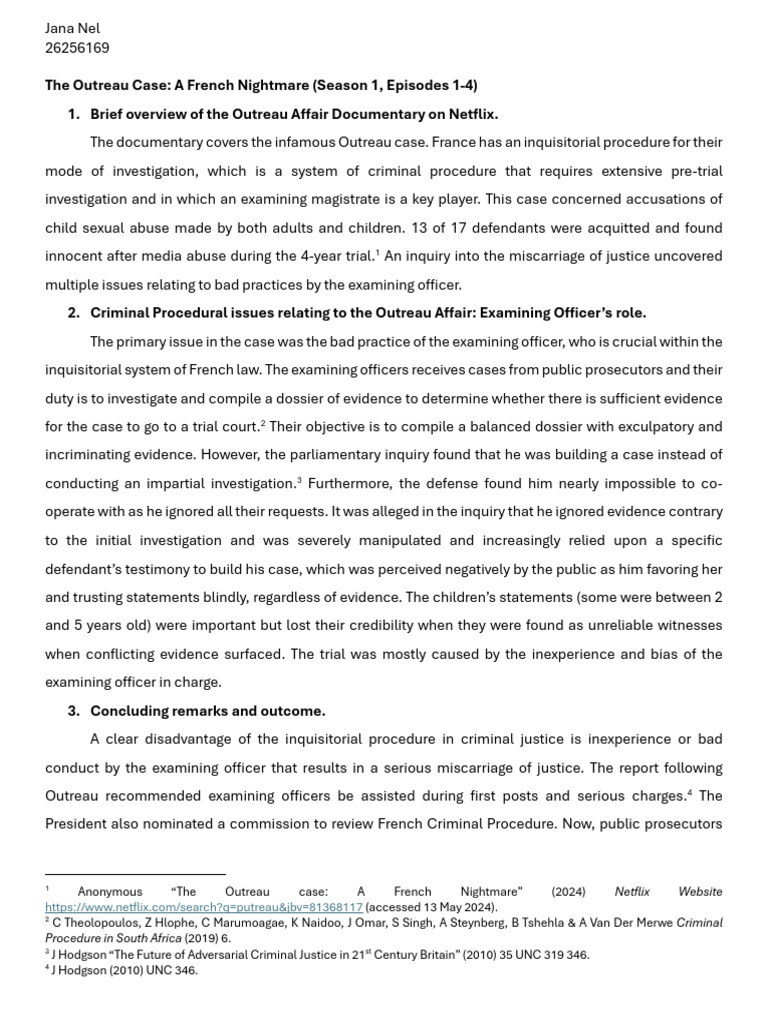 Criminal Procedure AF Writing | PDF | Criminal Procedure In South ...