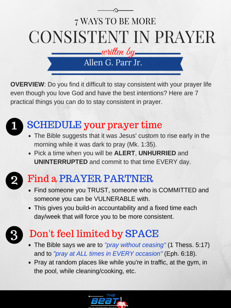 7-ways-to-stay-consistent-in-prayer | PDF