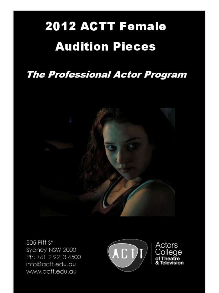 2012 Female Audition Guidelines | PDF | Audition