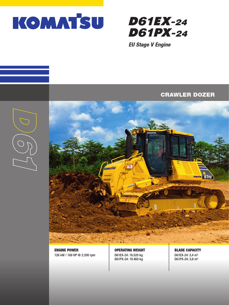 KOMATSU D61EX-24 | PDF | Exhaust Gas | Mechanical Engineering