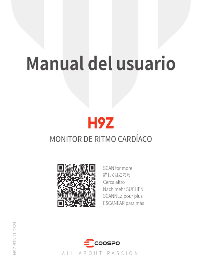 COOSPO H9Z ES Manual Del Usuario | PDF