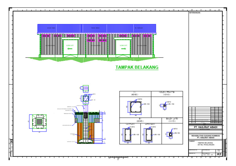 ENG-DWG-006_Gudang_Tampak & Pot.03 | PDF