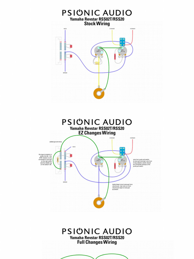 Psionic Audio Revstar Wiring Mods | PDF