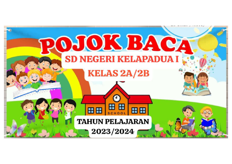 Banner Pojok Baca kelas 2 23 24 | PDF