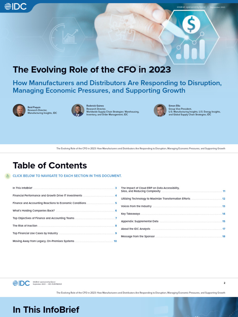 The Evolving Role of The CFO in 2023 Ebook | PDF | Cloud Computing | Chief Financial Officer