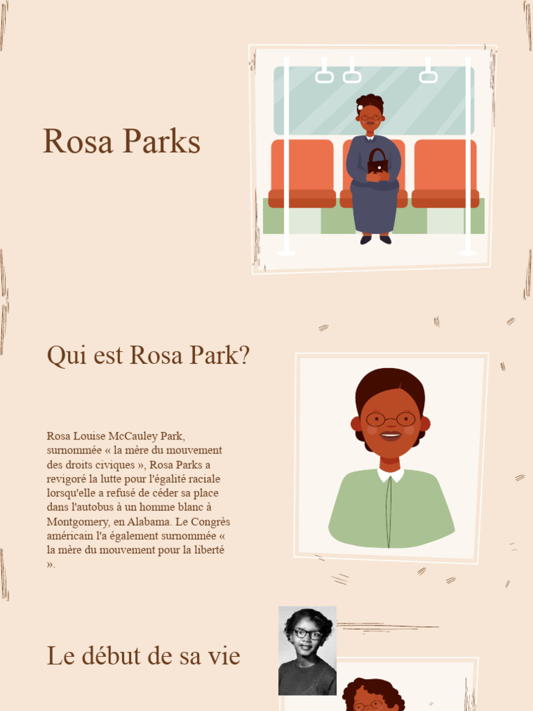 Rosa Parks Biography by Slidesgo | PDF