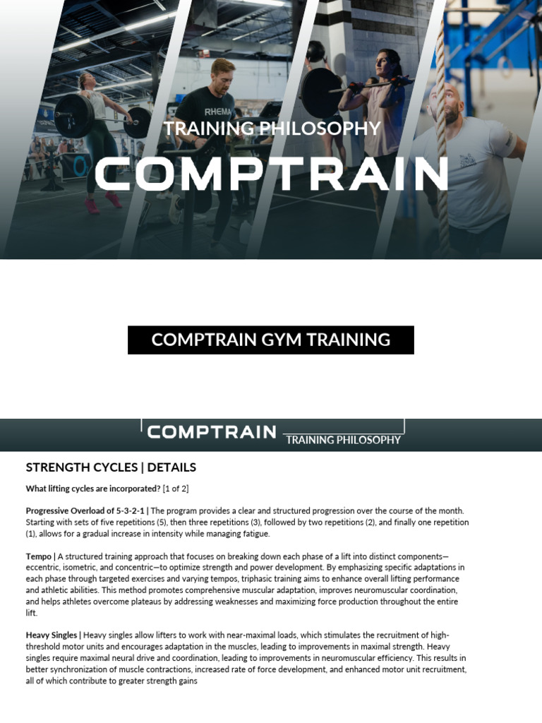 CompTrain 20 Rep Strength Cycle | PDF | Strength Training | Management ...