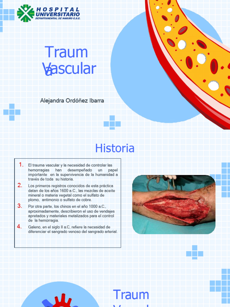 Trauma Vascular | Descargar gratis PDF | Isquemia | Artería