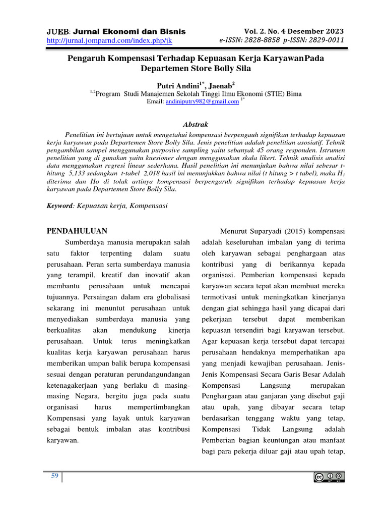 Putri Andini | PDF | Karier & Perkembangan | Pengelolaan Keuangan & Uang